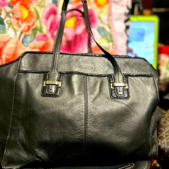 Coach | Bags | Coach Taylor Leather Alexis Carryall Bag Silver Hardware ...